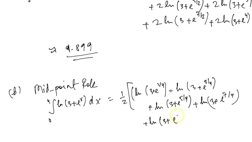 SOLVED: Can you help me solve this? (a) The Trapezoidal Rule (b) The ...
