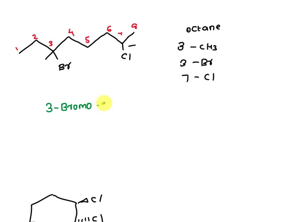 SOLVED: Texts: Provide the IUPAC name for each compound below ...