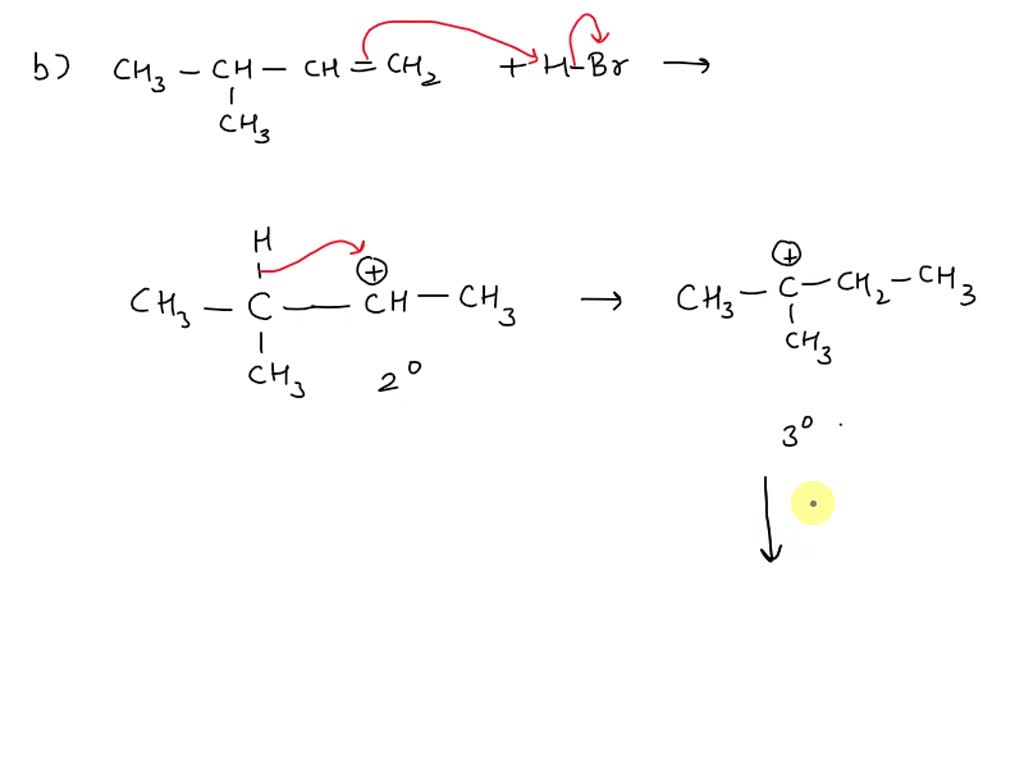 SOLVED: 13-78 Supply the structural formula of the product in each of the following alkene ...