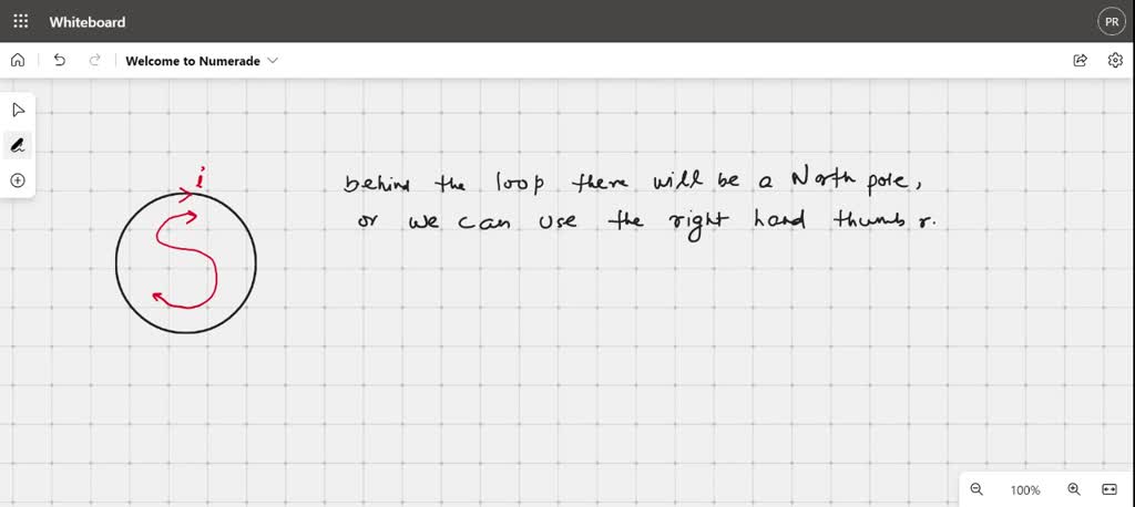 SOLVED: A current loop lies flat on a horizontal surface. Facing the ...