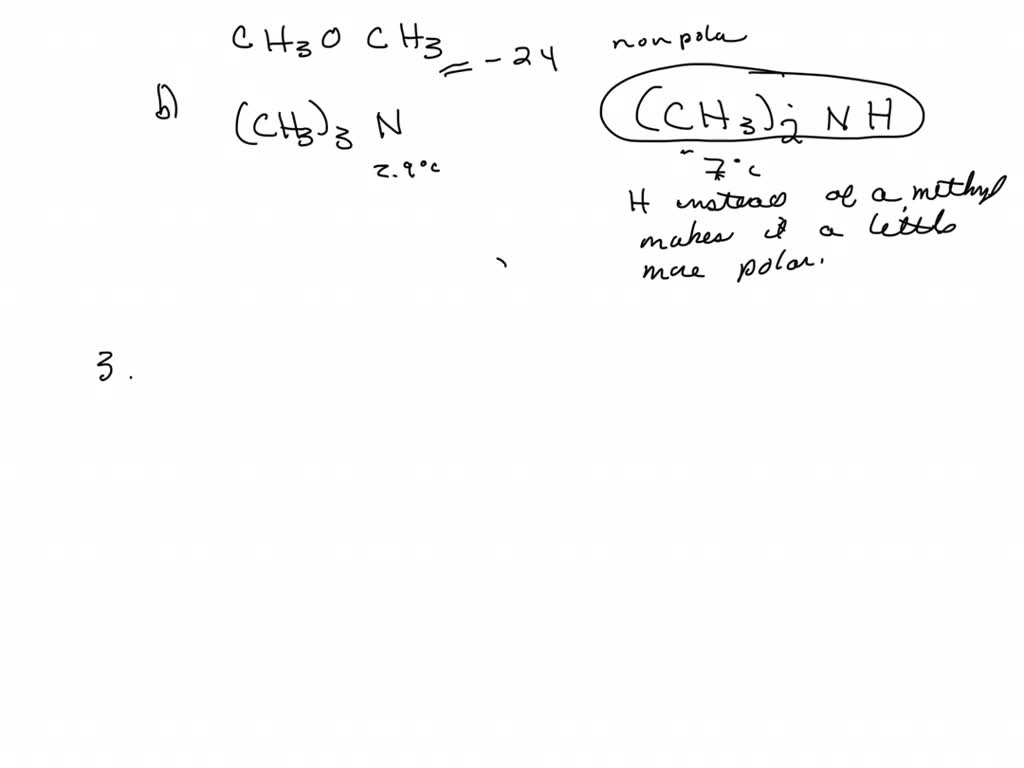 SOLVED: 9) Circle the molecule that has the higher boiling point in ...