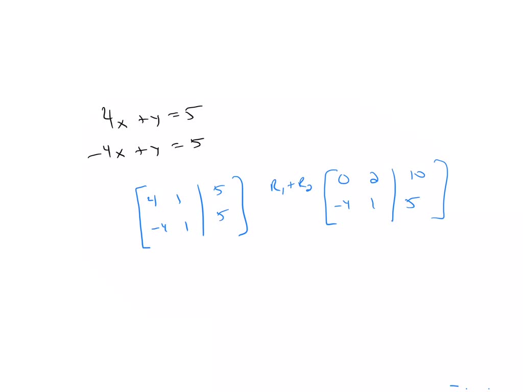 SOLVED: Use Gauss-Jordan row reduction to solve the given system of ...