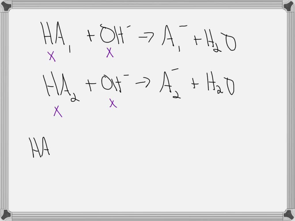 SOLVED: Explain why pH = pKa at one half the volume need to reach the ...