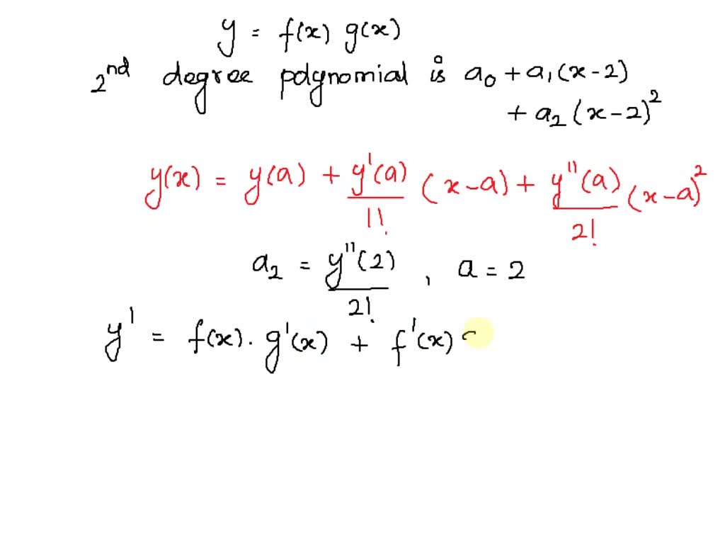 SOLVED: Suppose f and g are functions with the following properties: f(2) 8(2) 0, f'(2) =f"(2 ...