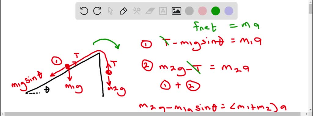 SOLVED: Two blocks are connected by a string, as shown in the figure (Figure 1). The smooth ...