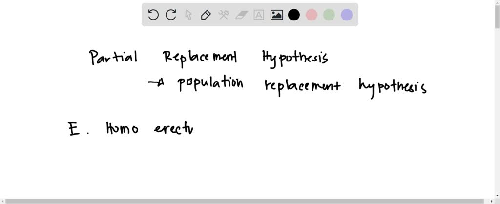SOLVED: QUESTION 12 The Partial Replacement hypothesis asserts that A. Neanderthals bred with ...