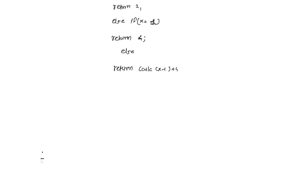 Solved The Following Is A Valid Recursive Algorithm For The Recursive Function Definition F0