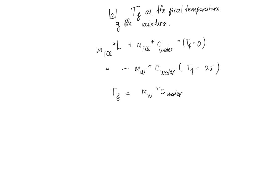 SOLVED: A(n) 80-g ice cube at 0°C is placed in 760 g of water at 20°C ...