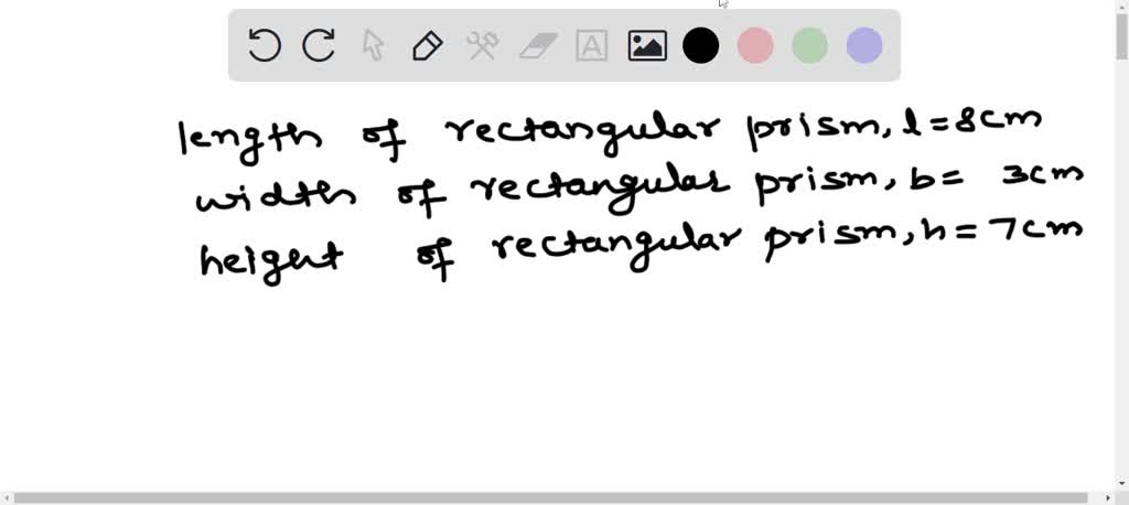 SOLVED: Find the height of a rectangle prism with a 3 in. by 4in. base ...