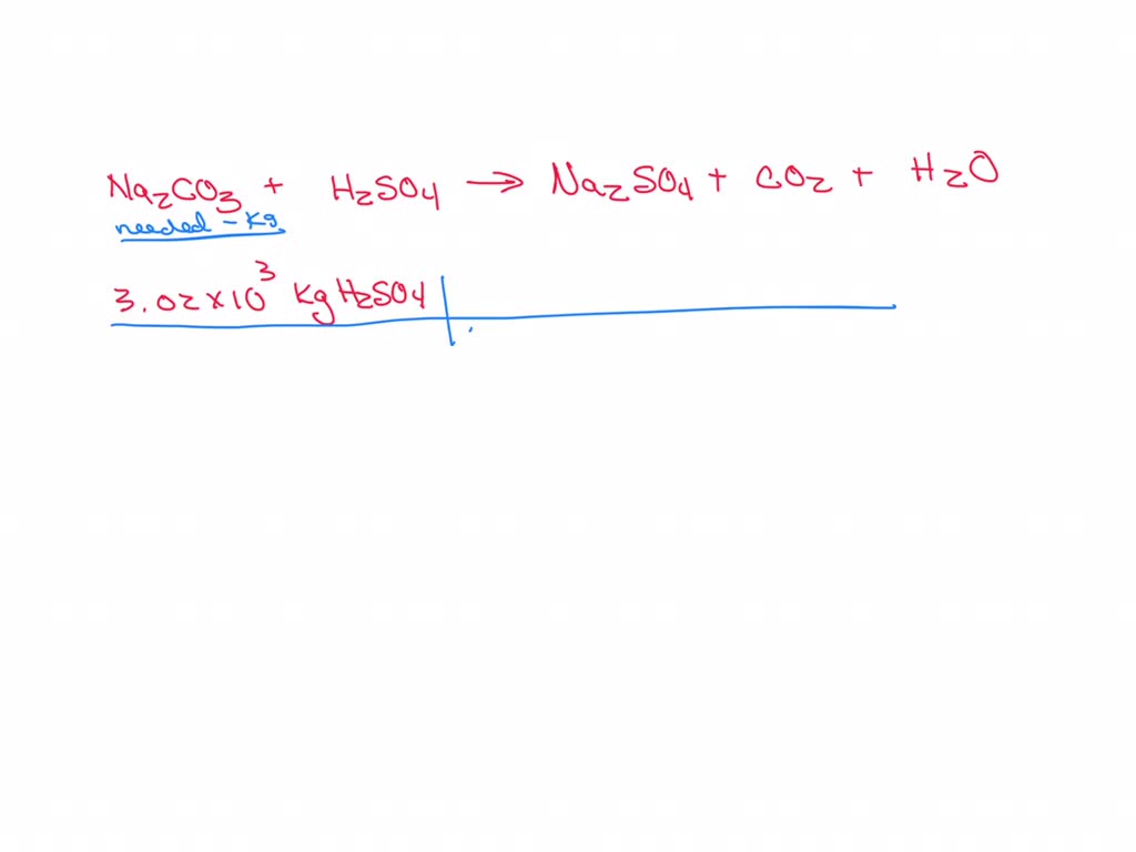 SOLVED: Sodium carbonate (Na2CO3) is used to neutralize the sulfuric ...