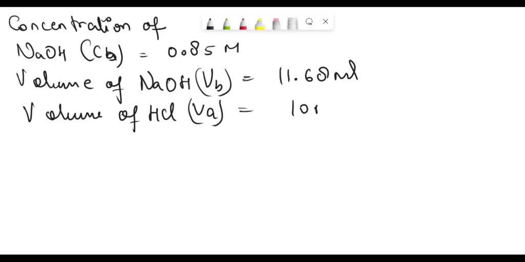 SOLVED: Solve this example titration problem using the CaVa = CbVb ...