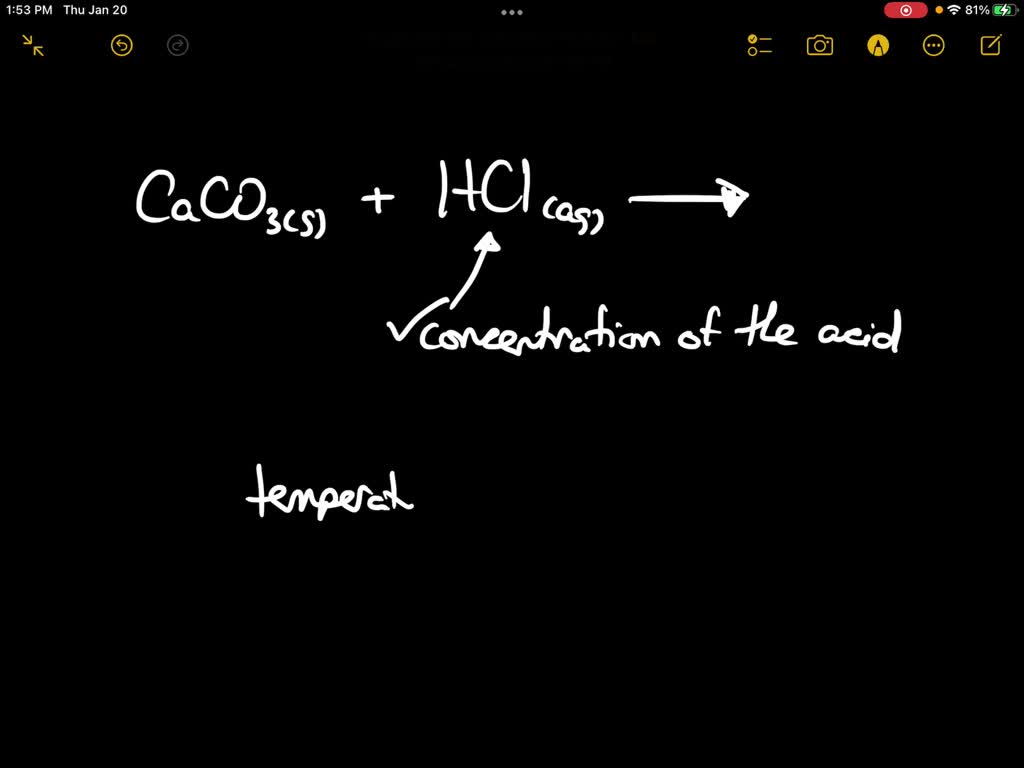 Chalk makes bubbles when it reacts with vinegar. What is the ...