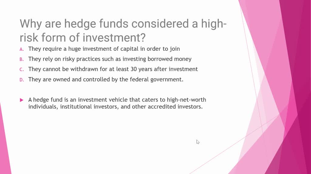 SOLVED: a) Describe a long-short strategy's risk and profit and loss ...