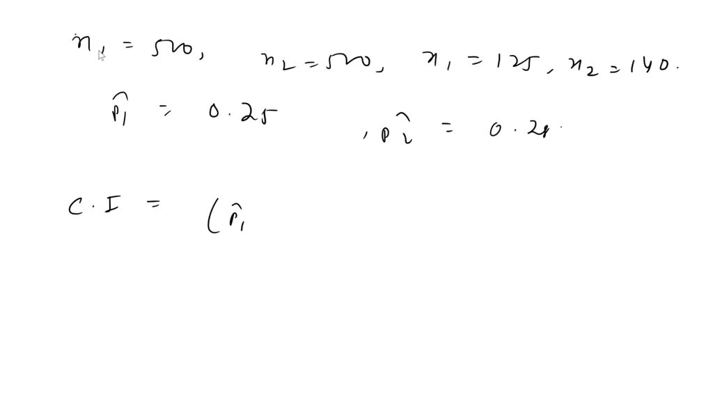 SOLVED: To construct a plus four confidence interval for the difference ...
