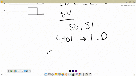 The outputs of four registers, R 0, R 1, R 2, and R 3, are connected ...