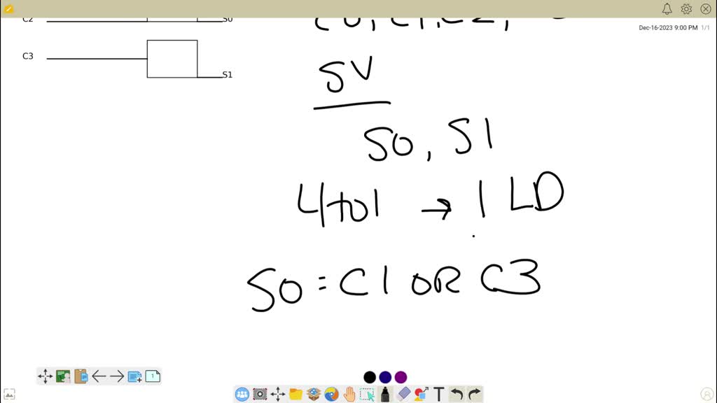 The outputs of registers R0, R1, R2, and R3 are connected through 4-to ...