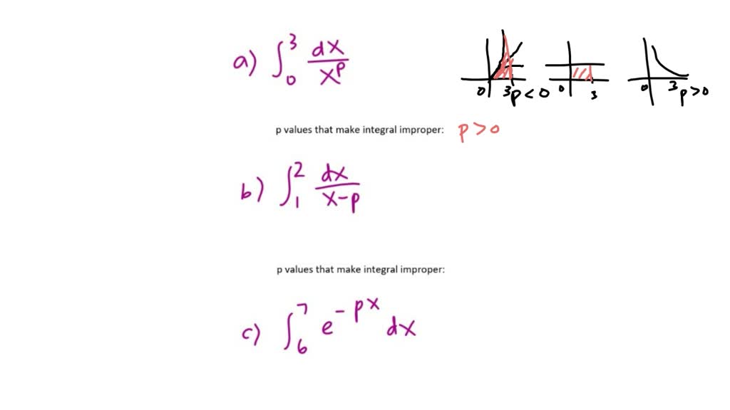 SOLVED: point) In each part, determine all values of p for which the ...