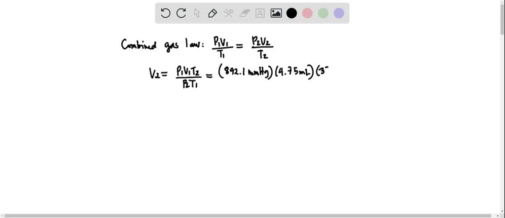 SOLVED: The volume of a certain gas sample is 235 mL when collected at temperature of 25 "C and ...