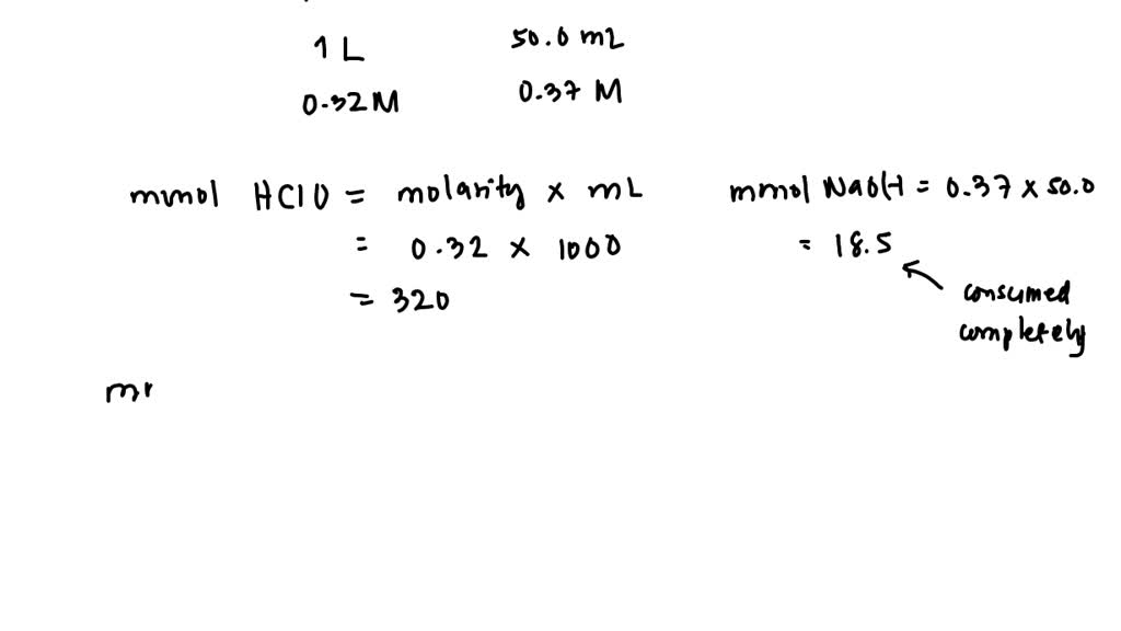 A 25.0 mL solution of 0.100 M hypochlorous acid (HOCl) is titrated with ...