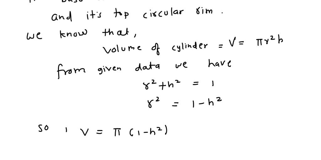 SOLVED: 2 marks) hemisphere of radius 1 sits on a horizontal plane: A ...