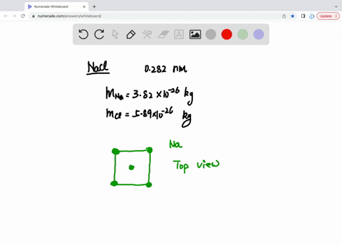 Nacl crystals have fcc structure the density of nacl is 218...