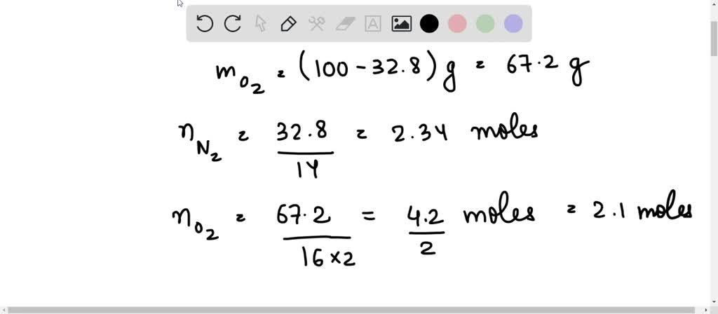 A Gaseous Mixture of O2 and N2