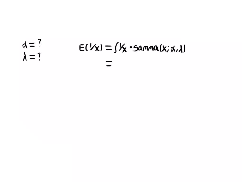 SOLVED: Let X have a gamma distribution with parameters α and λ . For those values of α and λ ...