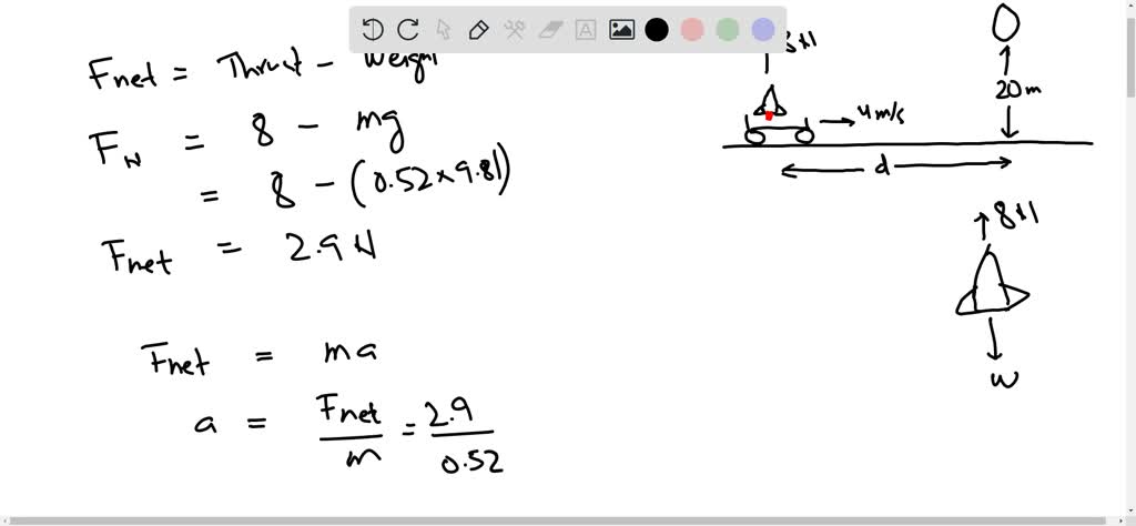SOLVED: A 520 g model rocket is on cart that is rolling to the right at ...