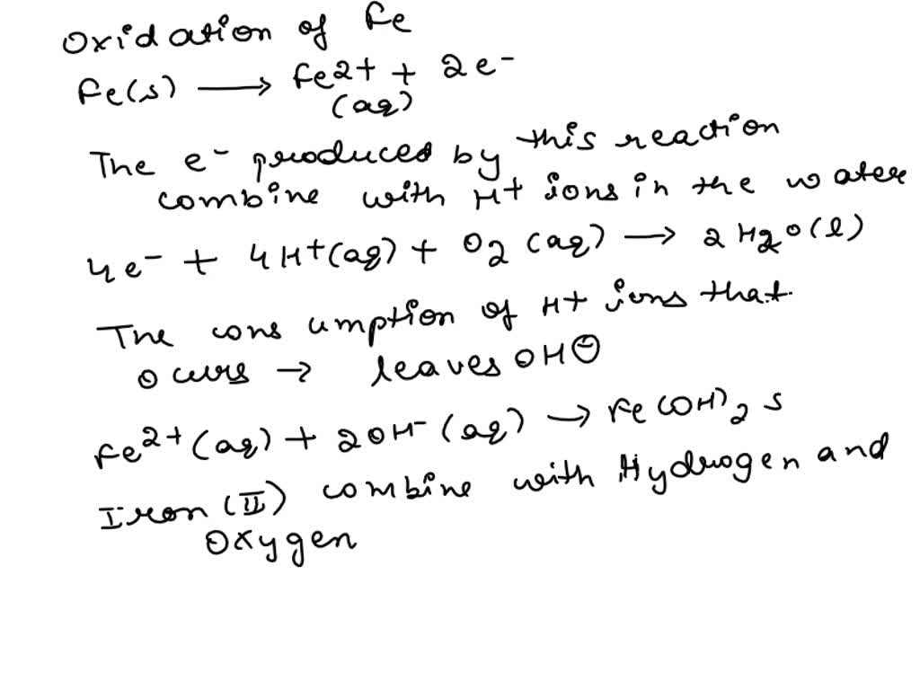 SOLVED: Balance the chemical equation for rusting based on the ...