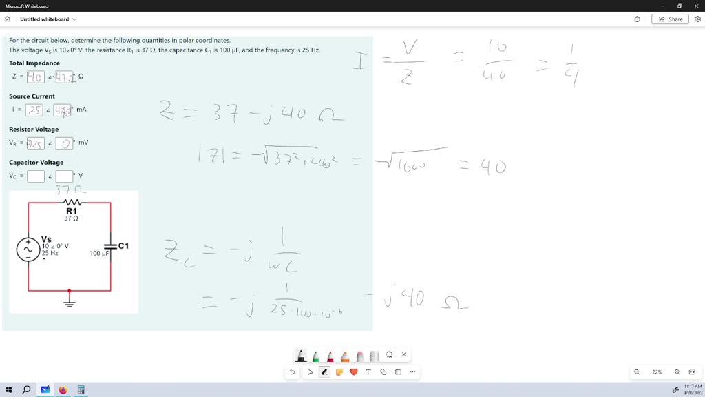 SOLVED: For the circuit below, determine the following quantities in ...
