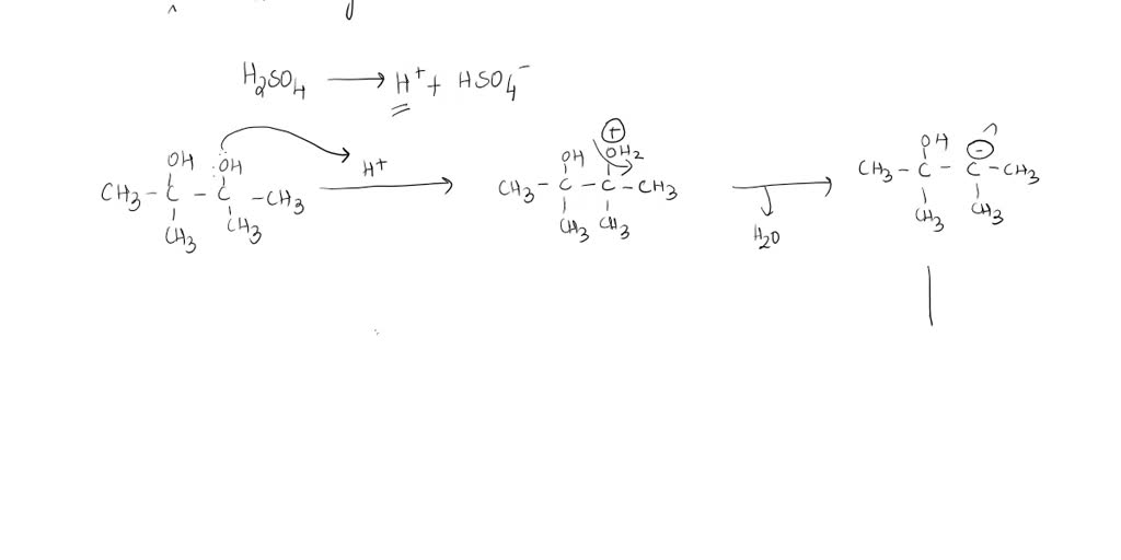 SOLVED: Show the reaction with the proper structures for the starting ...