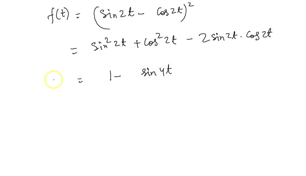 SOLVED: Find the Laplace transform of F(t) = sin2t/t