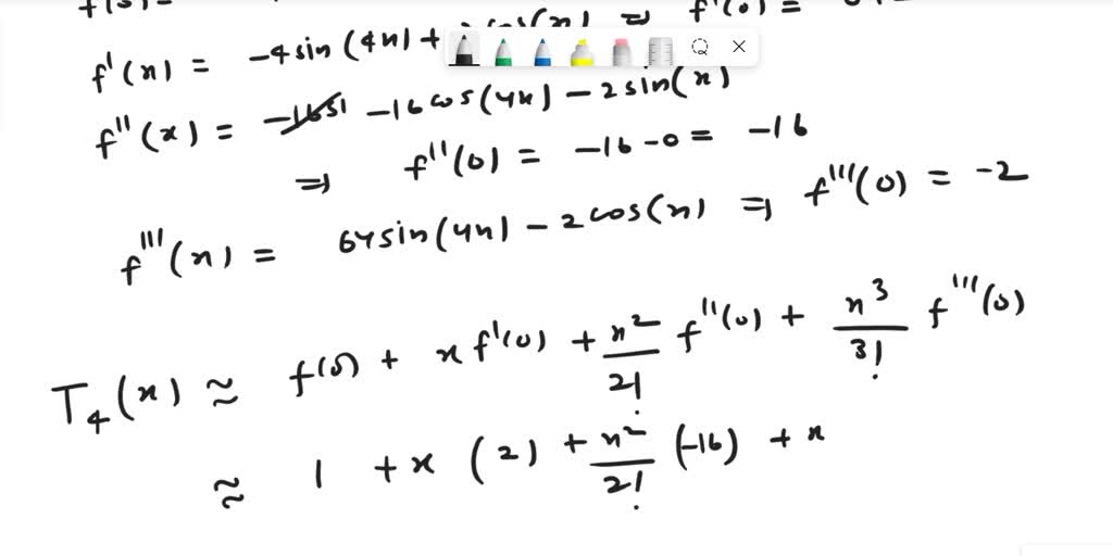 SOLVED: The Taylor series about x = 0 for a certain function converges ...