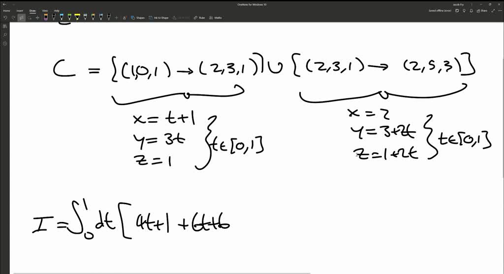 SOLVED: Evaluate the line integral, where C is the given curve. C (x + yz) dx + 2x dy + xyz dz ...