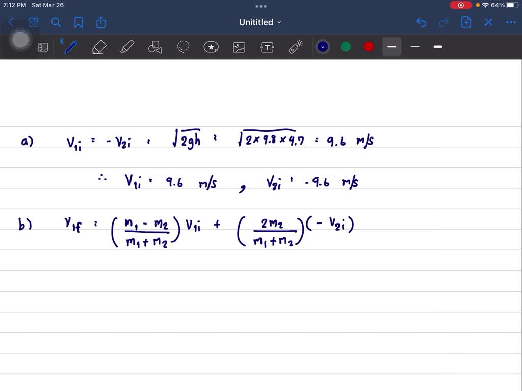 SOLVED: Two blocks of masses m1 = 2.10 kg and m2 = 4.20 kg are each released from rest at a ...
