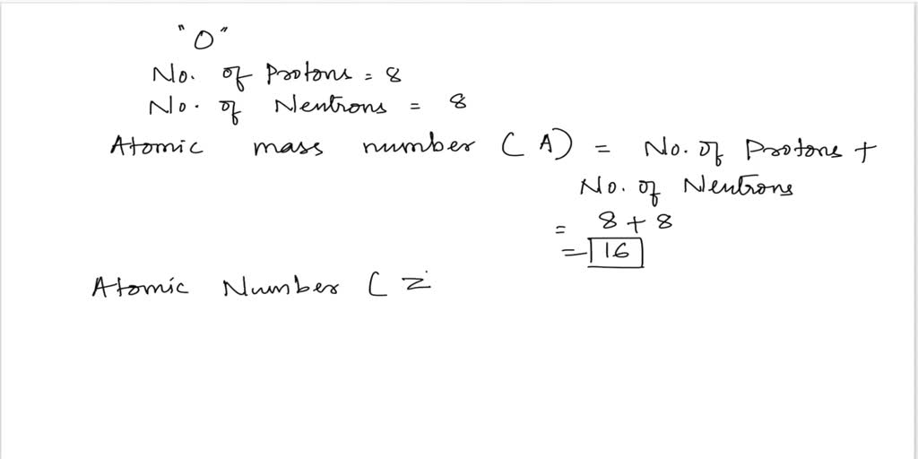 SOLVED: The symbol used for oxygen is O. There are 8 protons and 8 ...