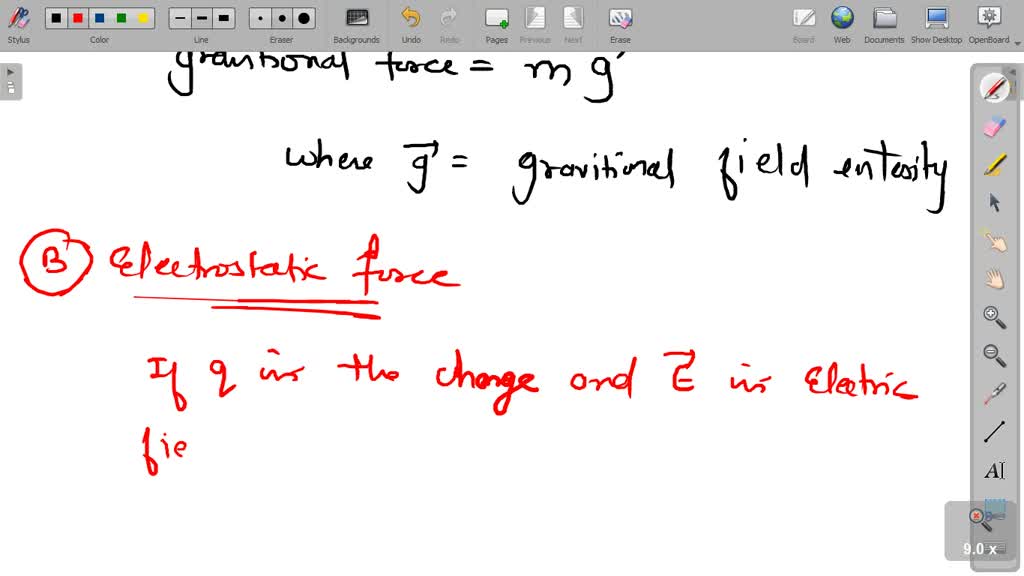 SOLVED: Compare and contrast the gravitational force, the electrostatic ...