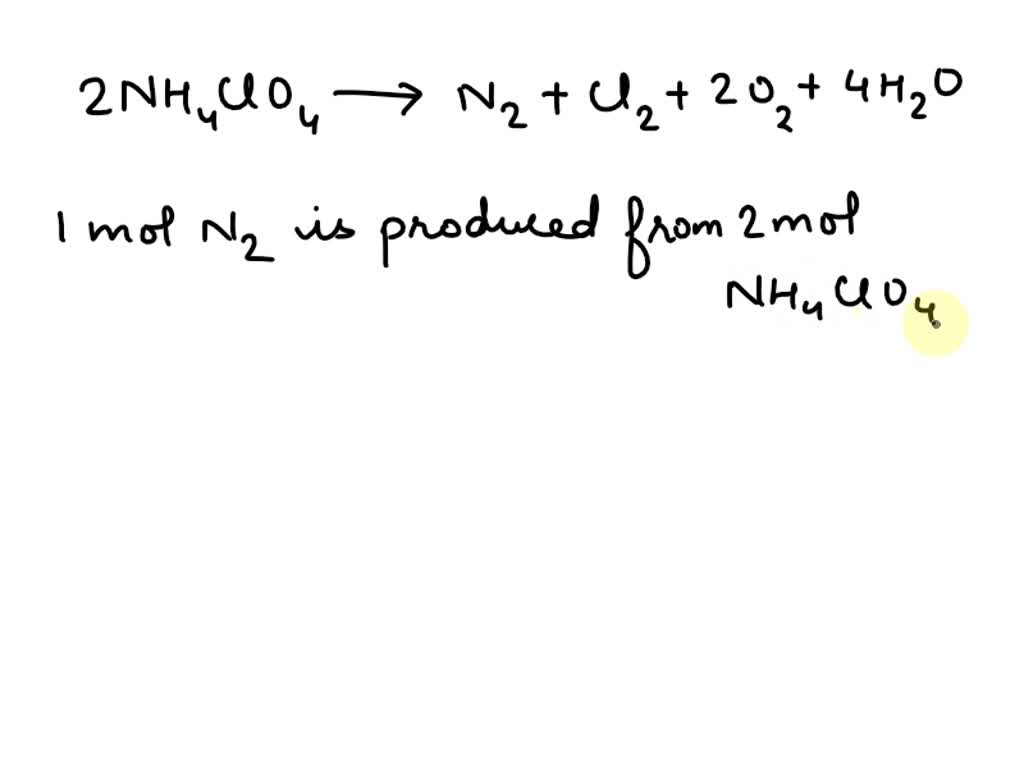Ammonium perchlorate NH4ClO4 is a powerful solid rocket fuel, used in ...