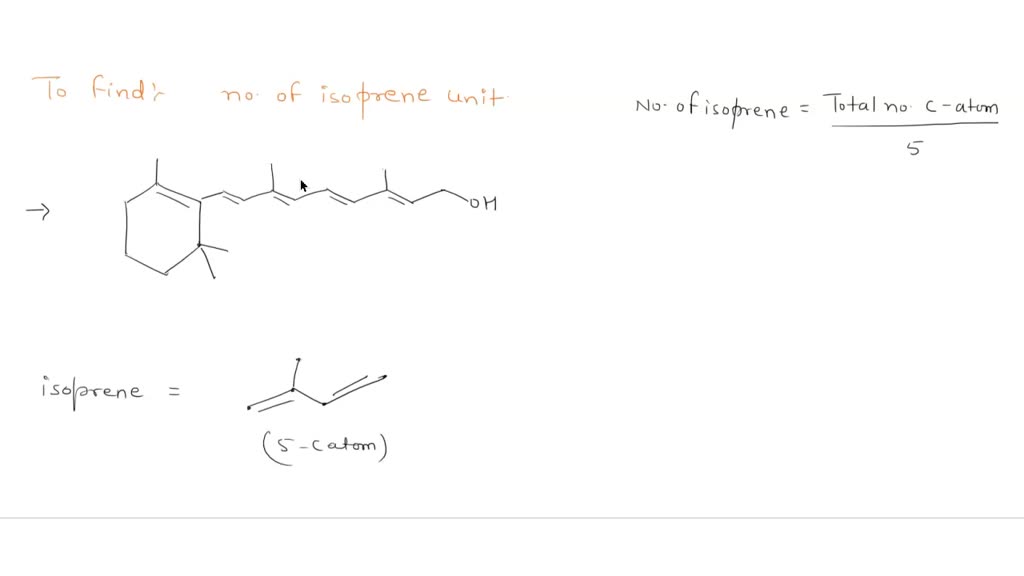 SOLVED: How many isoprene units are in the following compound? OH 043 ...