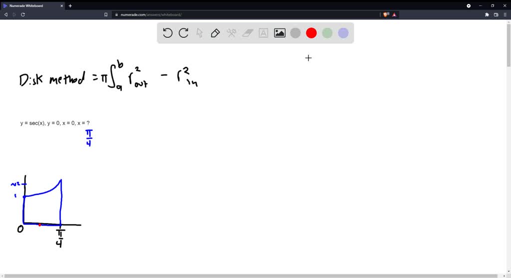 SOLVED: Use calculus to find the volume of the solid of revolution ...