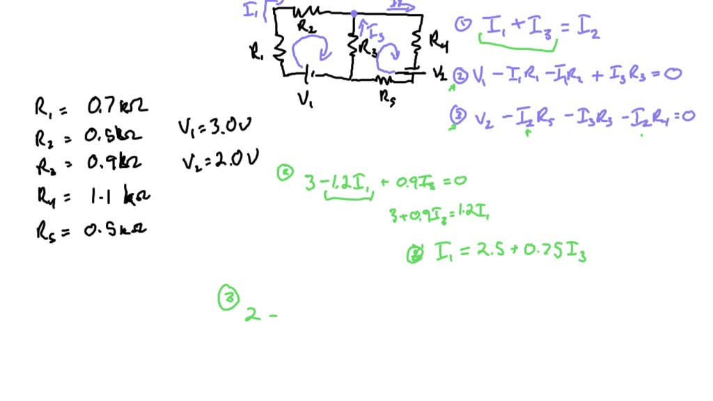 19 Calculate the current I3, give the result in amperes (10 Points) R1 ...