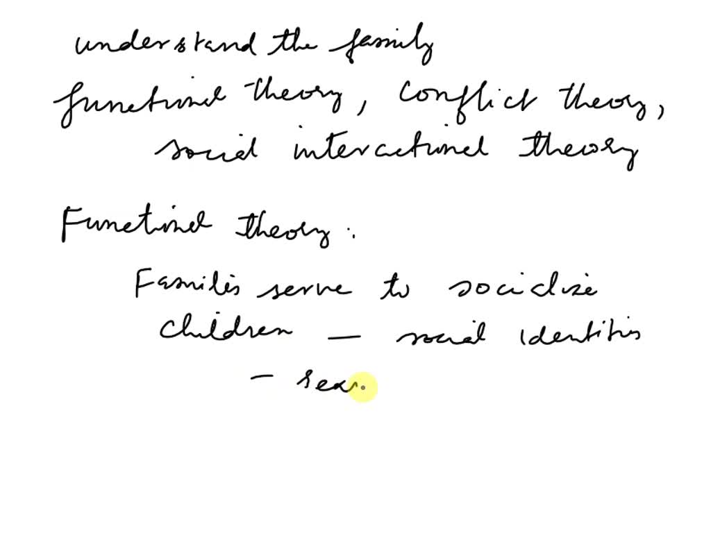 SOLVED: As you think how best to understand the family, do you favor ...