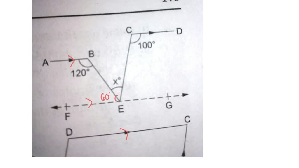 SOLVED: 'in the given figure ab is parallel to CD angle abe equal to 120 degree angle ecd is ...