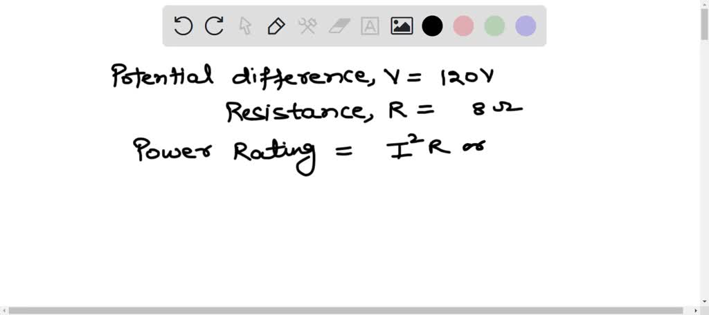 Solved Calculate The Amount Of Electric Current Drawn By Electric Heater Of Resistance Of 2000