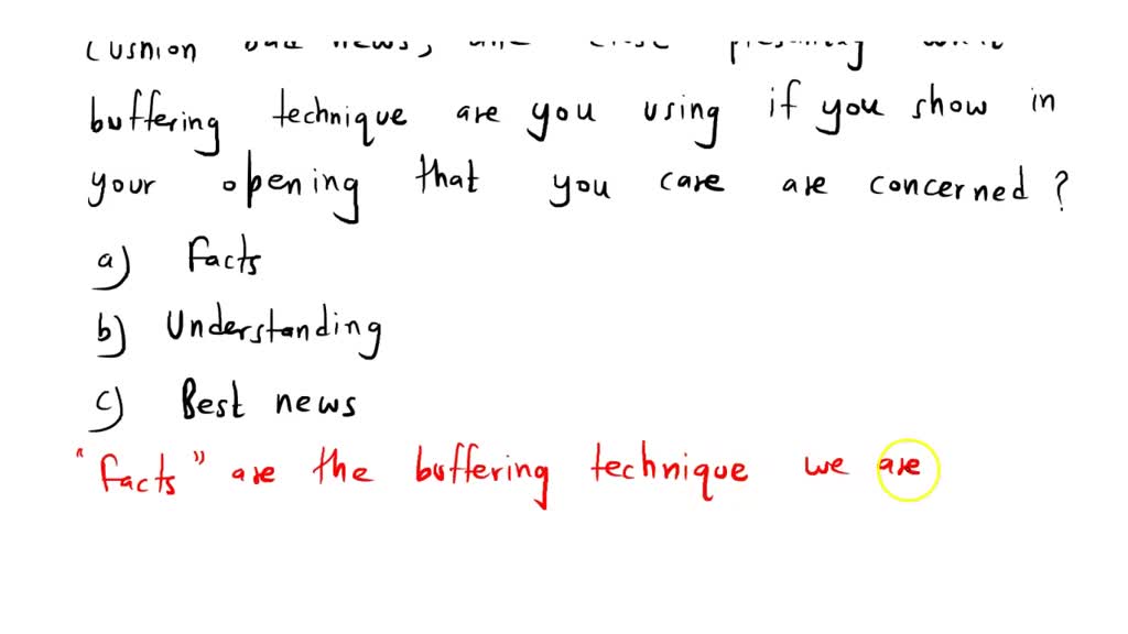 SOLVED: Use the indirect pattern when you need to soften or delay bad ...