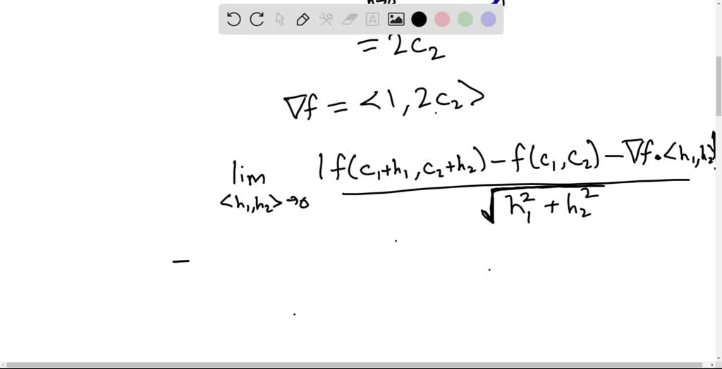 SOLVED: The function f : R2 R is given by f(z,y) = x+y2. Using the formal definition of the ...