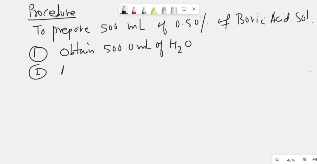 A dilute aqueous solution of boric acid, H3BO3, is often used as an ...