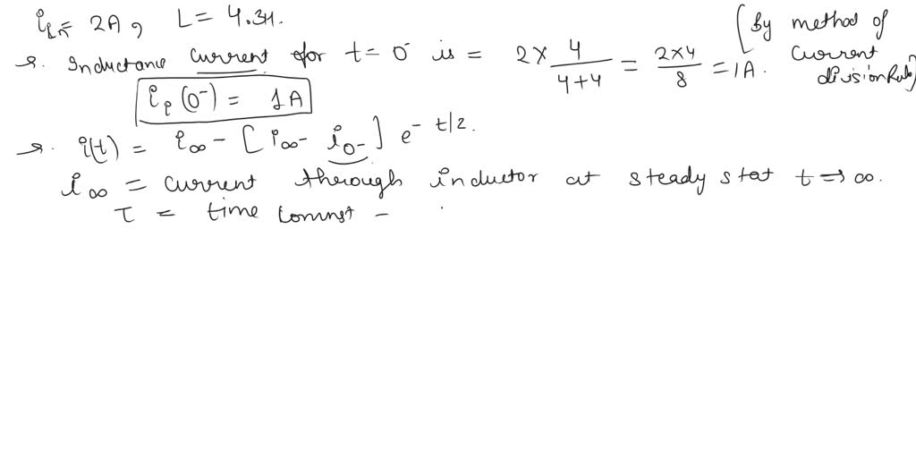 SOLVED: Q2-b Obtain the inductor current for both t 0 in the circuit ... SOLVED: Q2-b Obtain the inductor current for both t 0 in the circuit ...