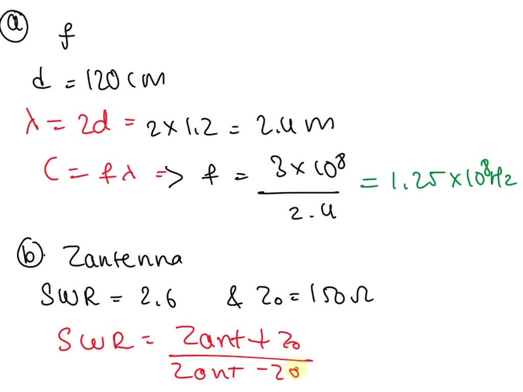 An antenna with an impedance of 40+j30 is to be matched with a 100 ...