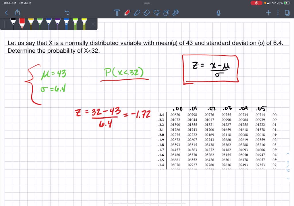 SOLVED: To find the probability that the continuous random variable X assumes a value within a ...